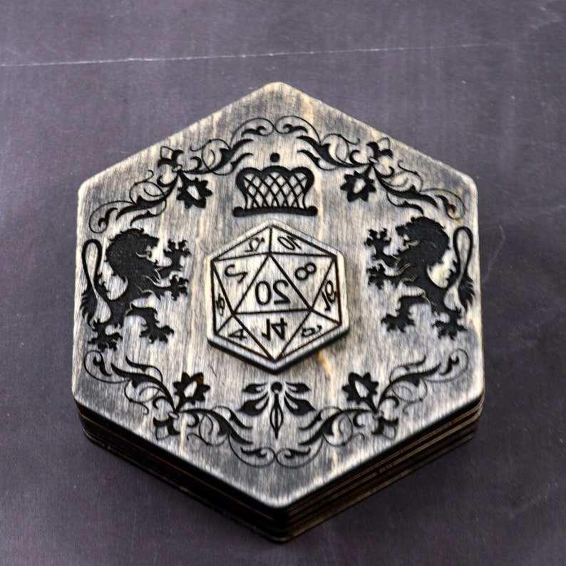 RPG Dice Box SVG Wooden Box for 7 Dice Svg Digital Laser Cut | Etsy UK