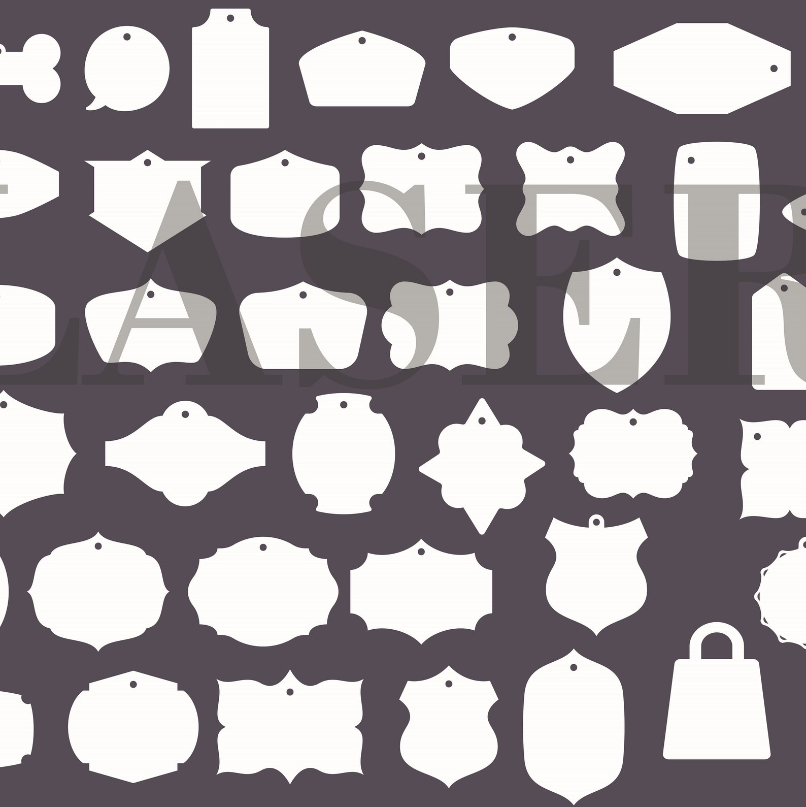 100 Tags and Labels SVG Gift Tags Template Svg Blanks Tag - Etsy