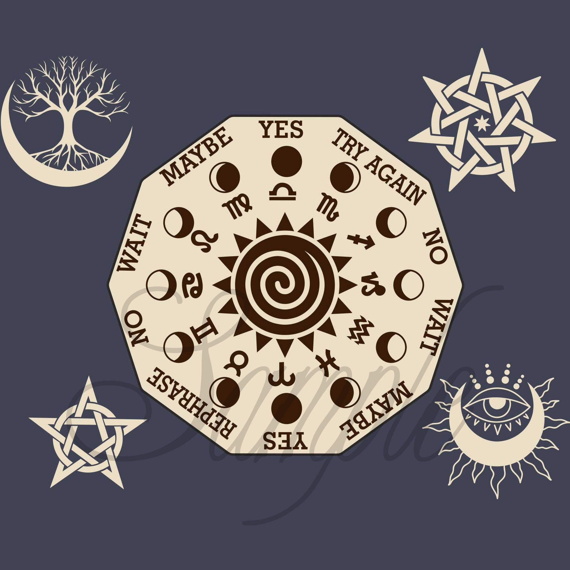 Blank Pendulum Board Svg Pendulum Mat Svg Talking Board Svg - Etsy