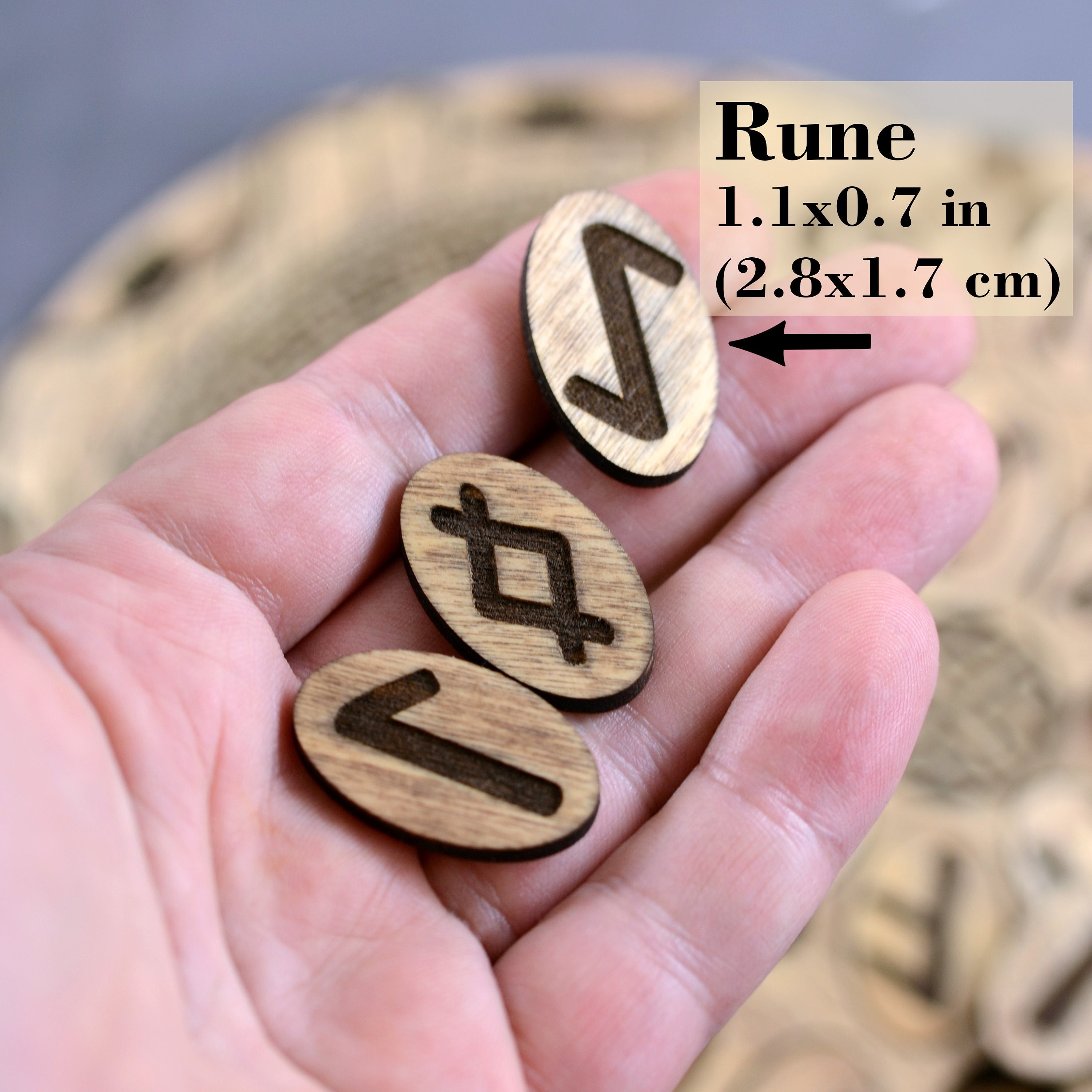 Vegvisir Runes Set in Round Box SVG Wooden Runes SVG Elder Futhark ...