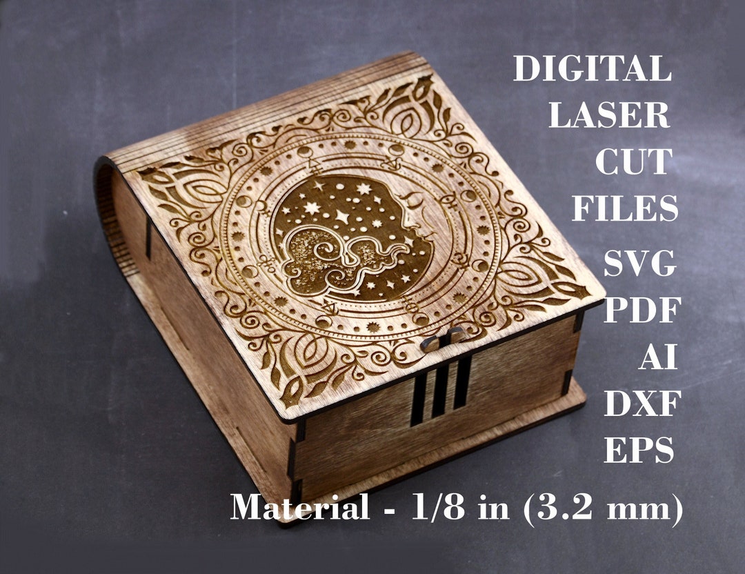 Witch Trinket Box Svg Moon Wiccan Box Svg Pagan Box Svg - Etsy
