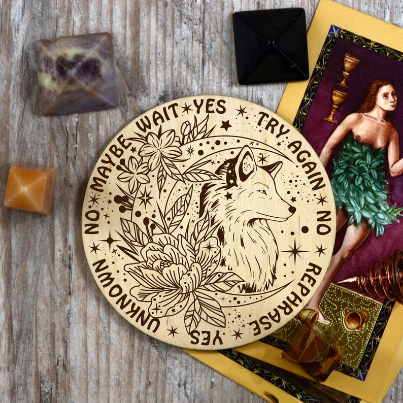 Floral Fox Pendulum Board SVG Moon and Fox Svg Esoteric Decor - Etsy