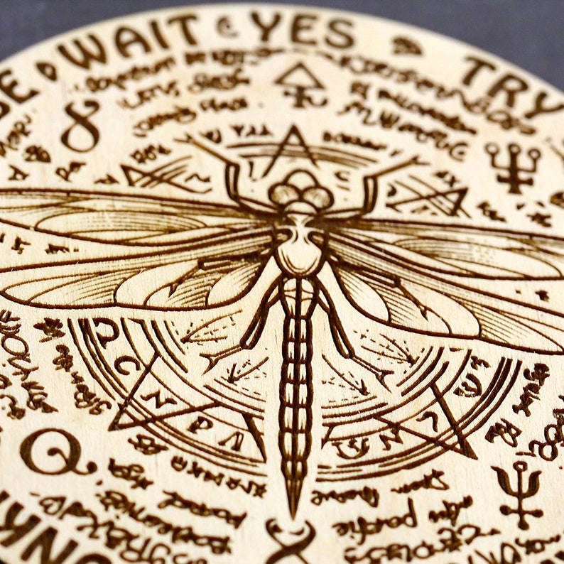 Dragonfly Pendulum Board Svg Divination Tool Svg Witchcraft - Etsy