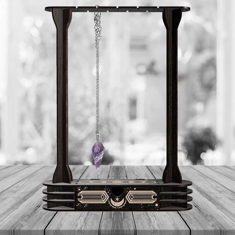 Pendulum Display Stand SVG Wooden Holder for 9 Pendulums Laser - Etsy