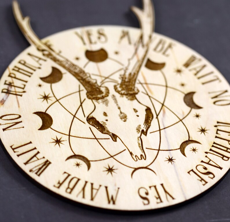 Skull and Moon Pendulum Board Svg Wiccan Decor Svg Halloween - Etsy