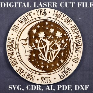 Crystal Moon Pendulum Board Svg Divination Tool Svg Pagan | Etsy