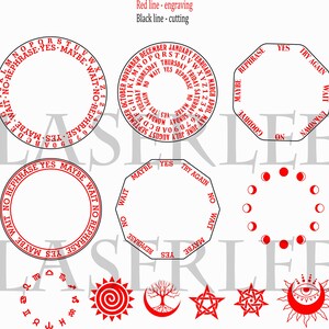 Blank Pendulum Board Svg Pendulum Mat Svg Talking Board Svg Pagan Decor ...