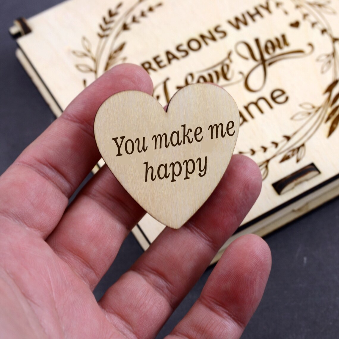 Customizable 10 Reasons Why I Love You Box With Hearts SVG - Etsy