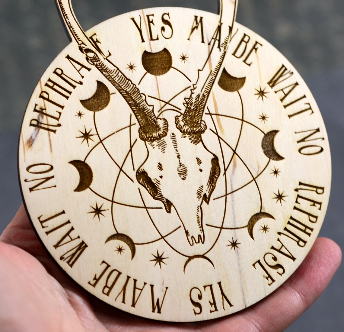 Skull and Moon Pendulum Board Svg Wiccan Decor Svg Halloween - Etsy