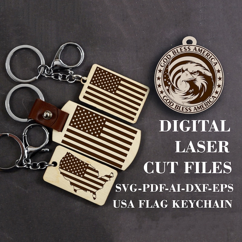 Wooden Round Key Chains - Etsy