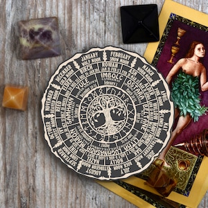 Celtic Tree Calendar SVG Tree of Life Wheel of the Year SVG Ogham ...