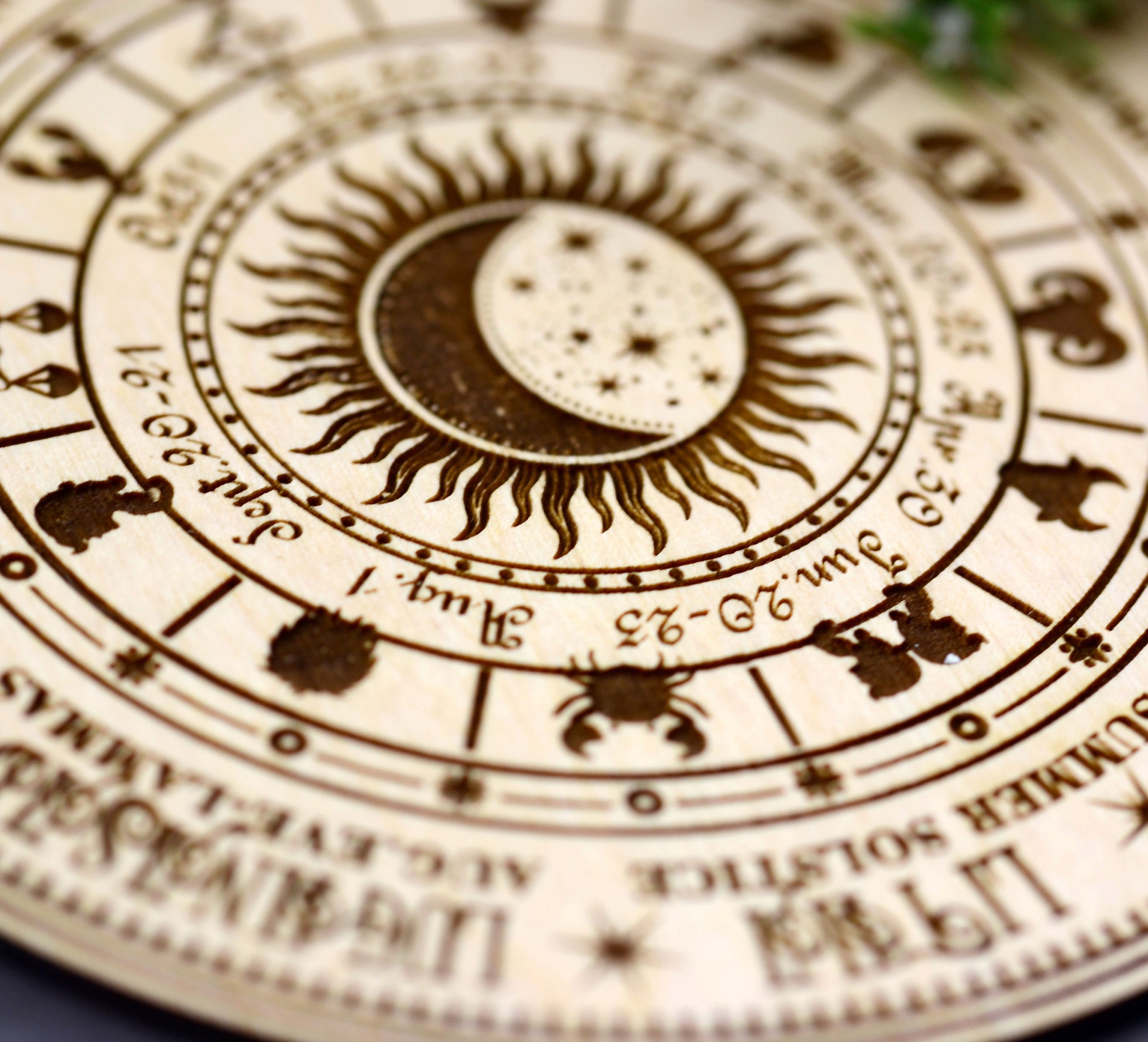 Wheel of the Year Svg Pagan Altar Tile Svg Witchcraft Decor Svg Wiccan ...