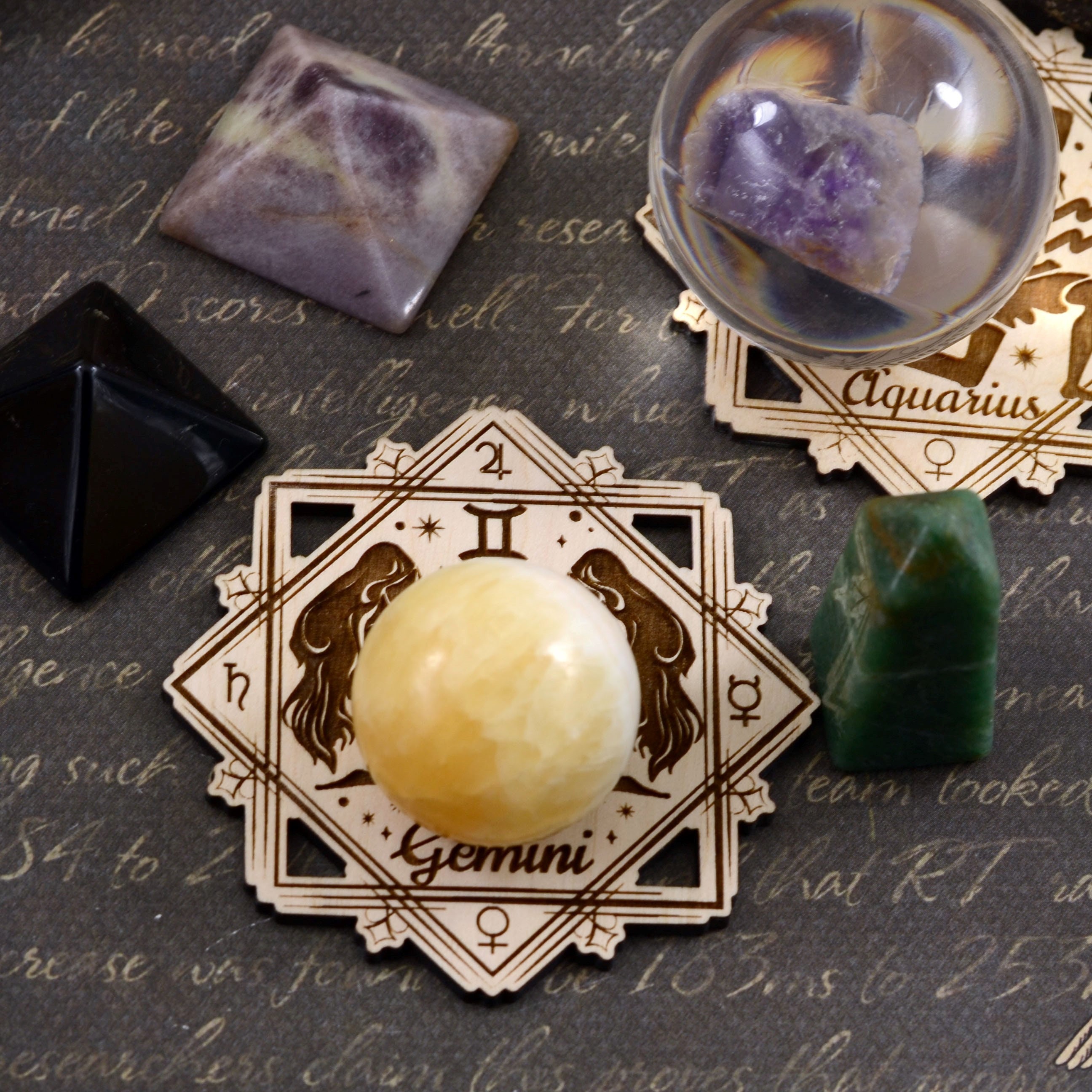 Zodiac Sphere Stand Set of 12 Pcs SVG Wooden Crystal Ball Stand SVG ...