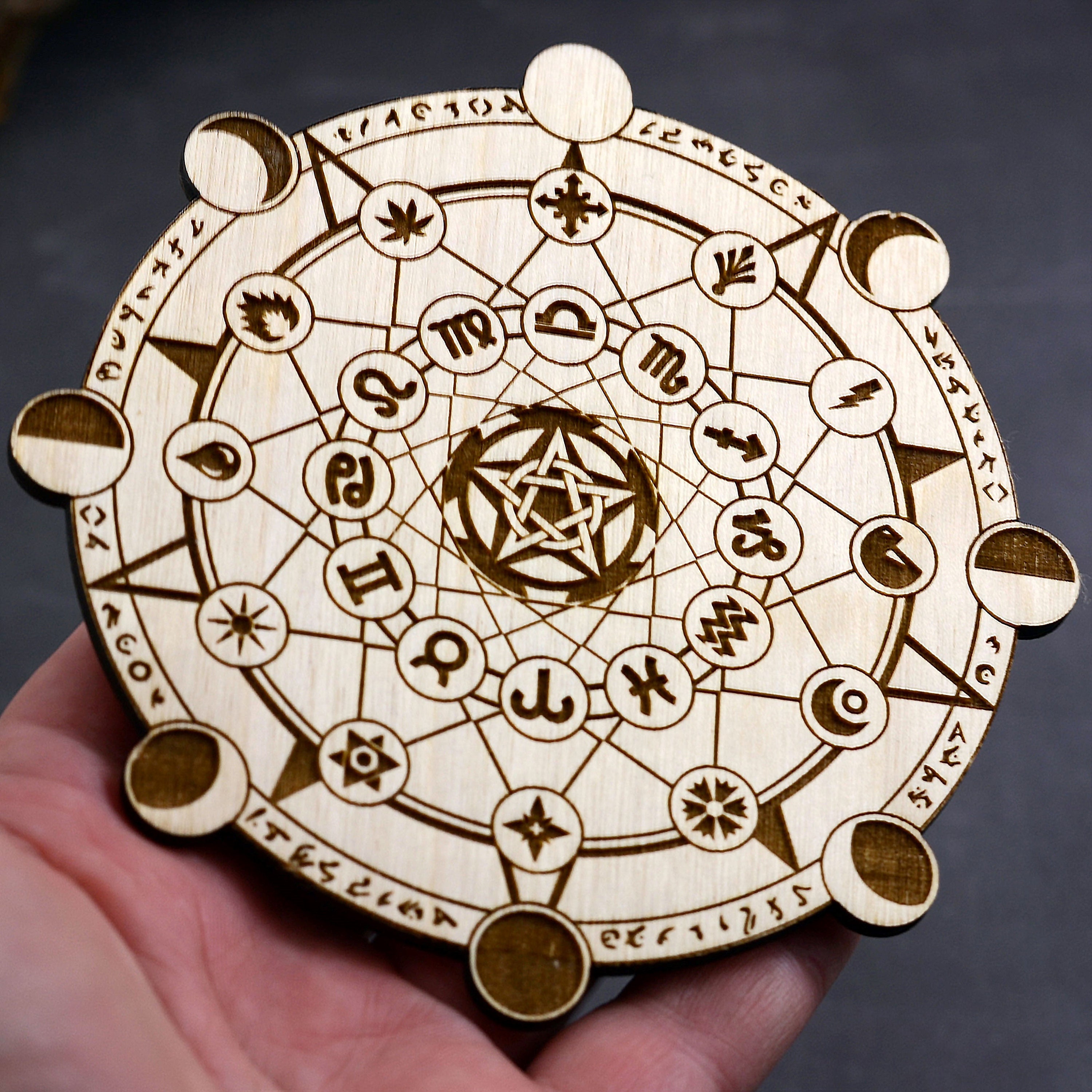 Altar Tile SVG Crystal Grid Svg Witchcraft Decor Svg Zodiac - Etsy