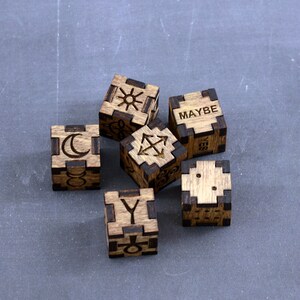 Dice Set With Witches Runes and Pagan Symbols Images SVG Clairvoyant ...