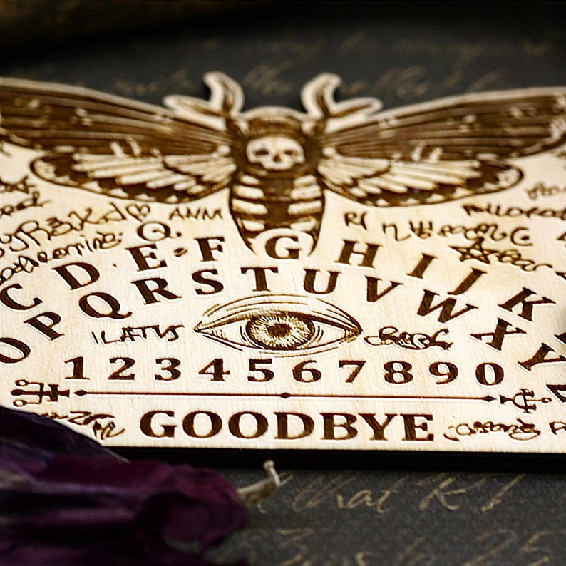 Death Head Moth Spirit Board SVG Classic Ouija Board With Planchette ...