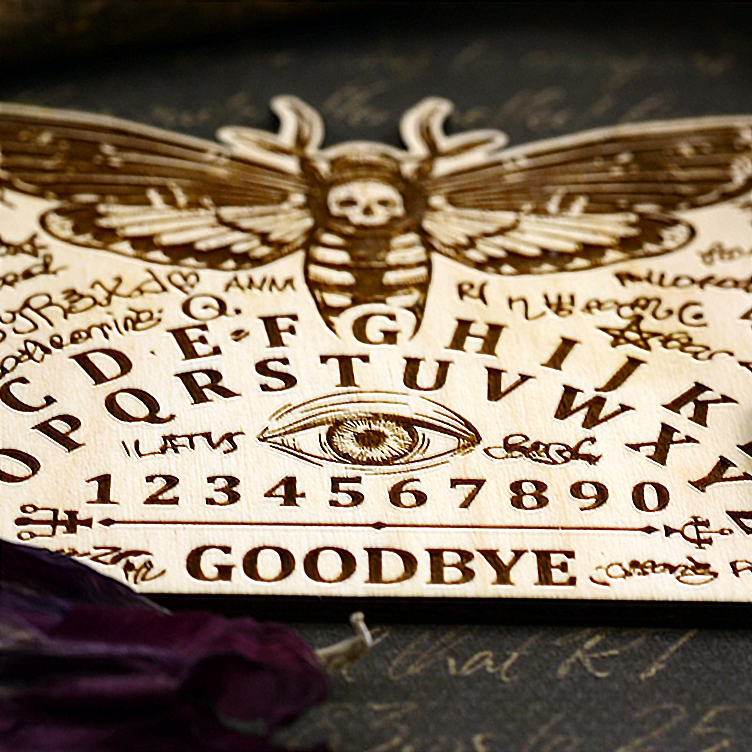 Death Head Moth Spirit Board SVG Classic Ouija Board With - Etsy