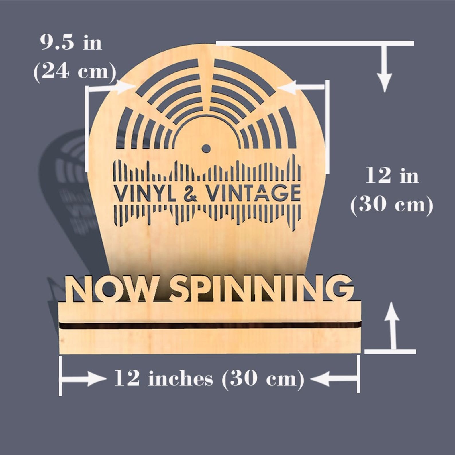 Vinyl Record Stand Svg Wooden Tabletop Record Display Svg Laser Cut ...