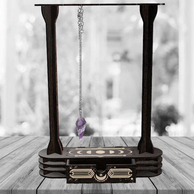 Pendulum Display Stand SVG Wooden Holder for 9 Pendulums Laser - Etsy