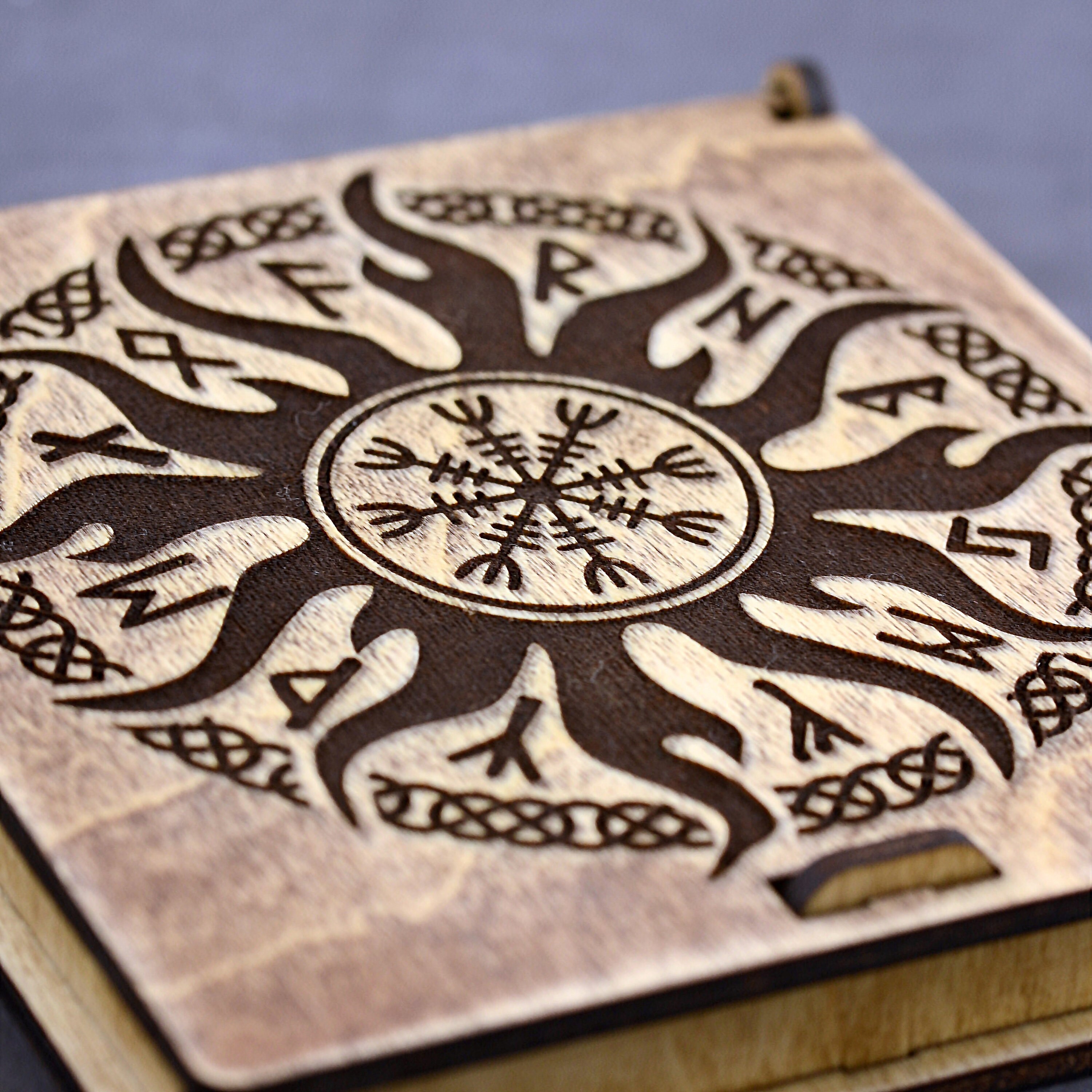 Wooden Runes Set in Gift Box SVG Viking Runes Svg Digital - Etsy