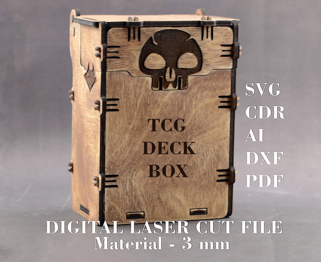 MTG Card Box SVG Box for Board Game Cards Svg TCG Storage Box Svg ...