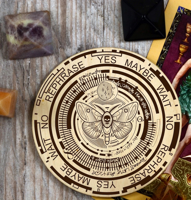 Cyber Moth Pendulum Board SVG Death Head Moth Svg Esoteric - Etsy