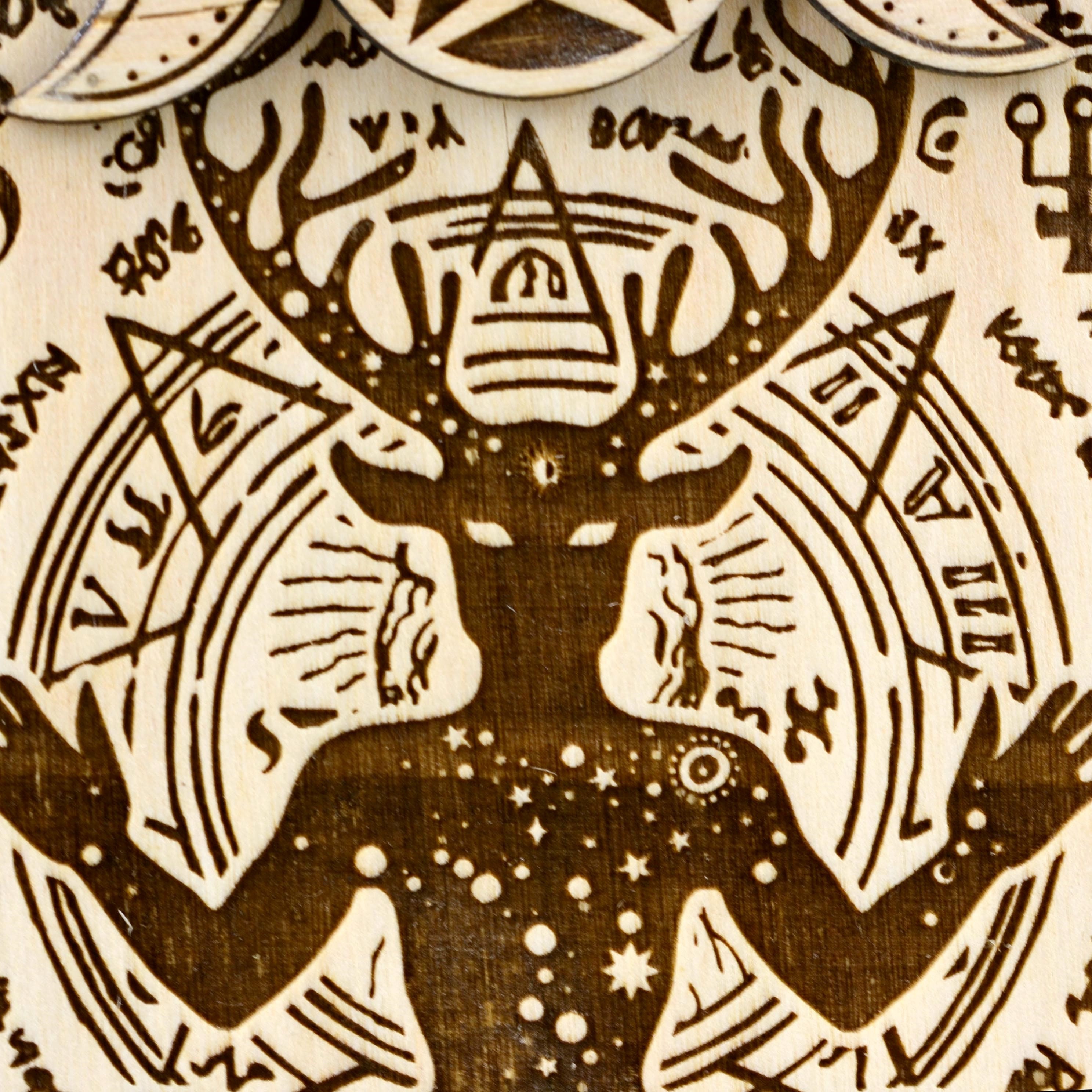 Horned God Altar SVG Cernunnos Altar With Candle Holder and Sphere ...