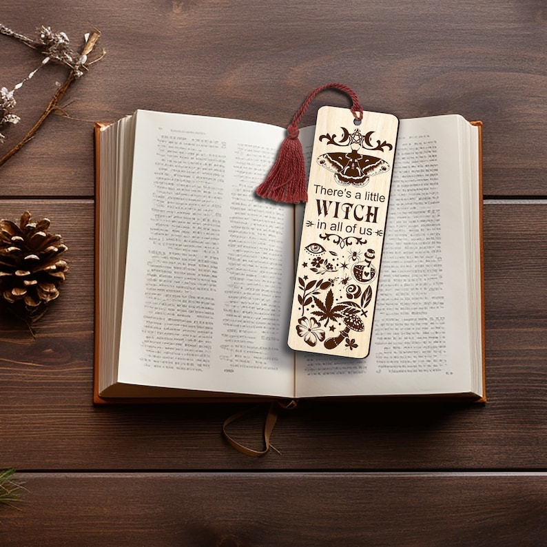 Digital Wood Witch Bookmarks Set of 3 Pcs SVG in a World Full of ...