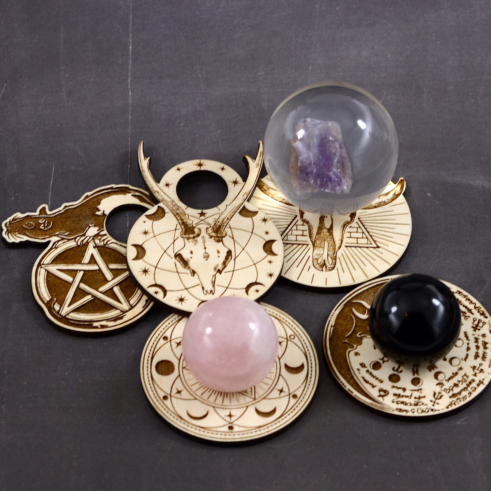 2D Sphere Stand Set of 5 Pcs SVG Crystal Ball Stand Svg - Etsy