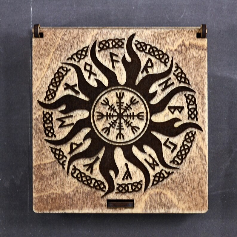 Wooden Runes Set in Gift Box SVG Viking Runes Svg Digital - Etsy
