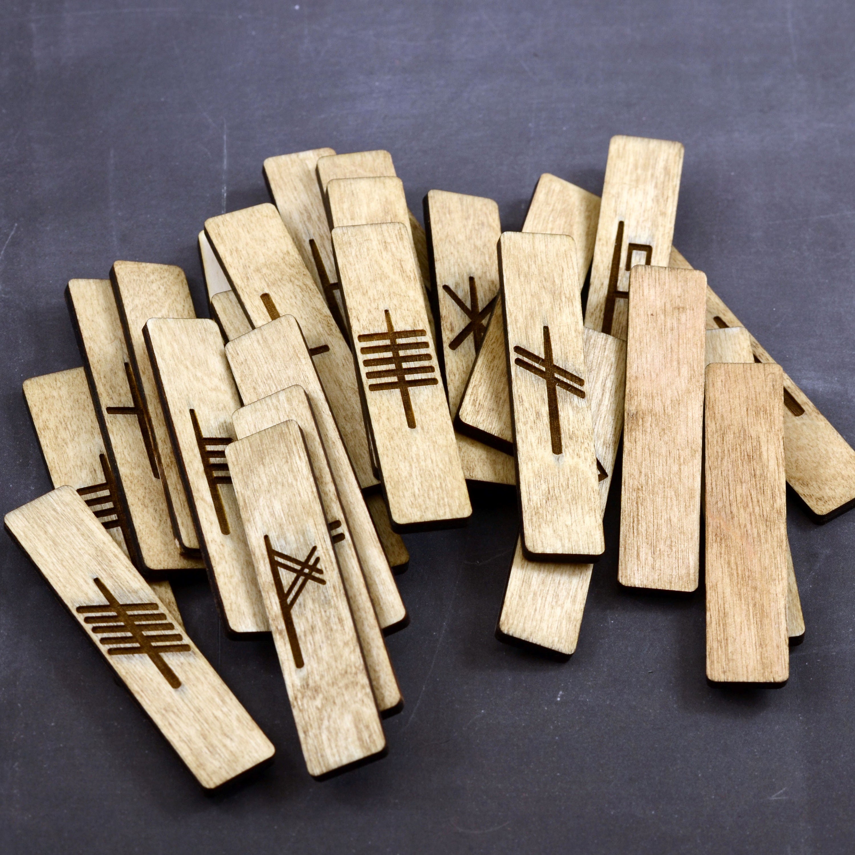 Ancient Ogham Stave Set With Box SVG Ogham Runes SVG Digital Laser Cut ...