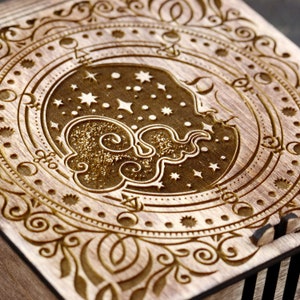 Witch Trinket Box Svg Moon Wiccan Box Svg Pagan Box Svg Jewelry Box ...