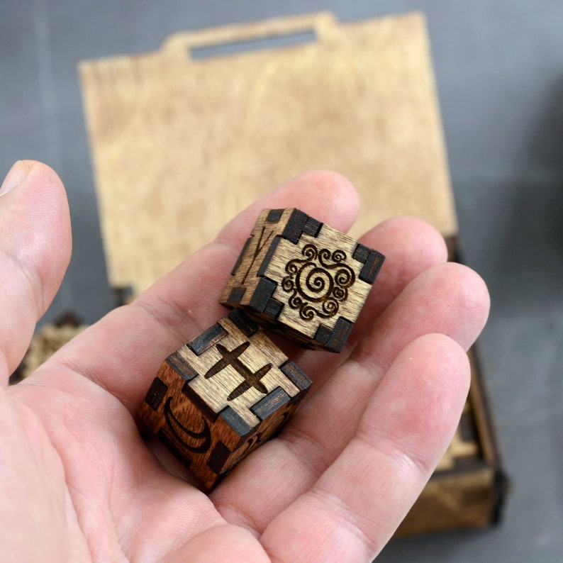 Dice Set With Witches Runes and Pagan Symbols Images SVG - Etsy