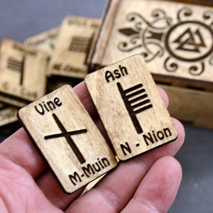 Ogham Runes SVG Ogham Stave Set With Box SVG Ancient Irish Alphabet Svg ...