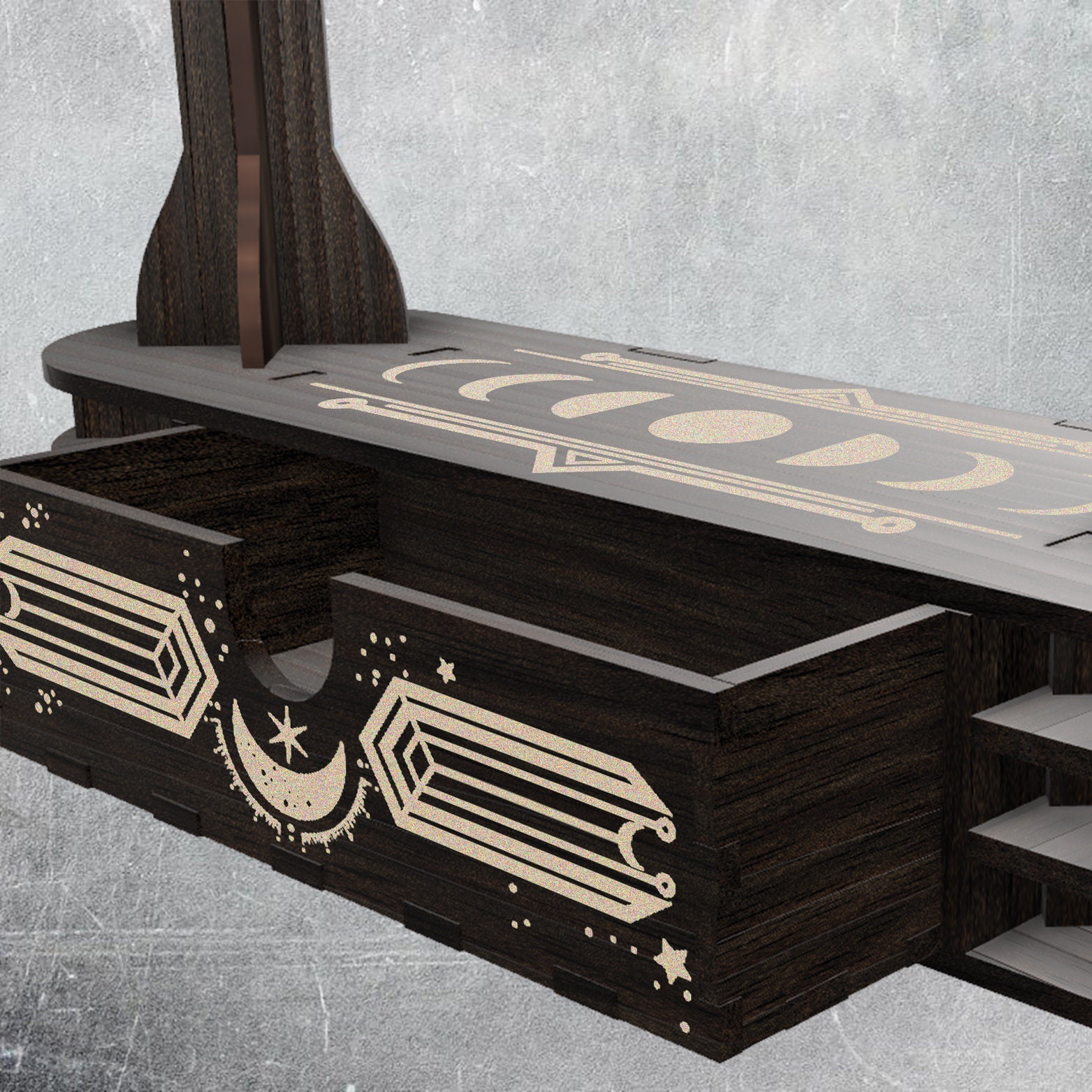 Pendulum Display Stand SVG Wooden Holder for 9 Pendulums Laser - Etsy