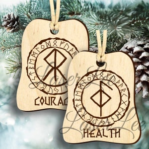 Protection Runes Ornaments SVG Set of 9 Pcs Celtic Christmas Ornaments ...