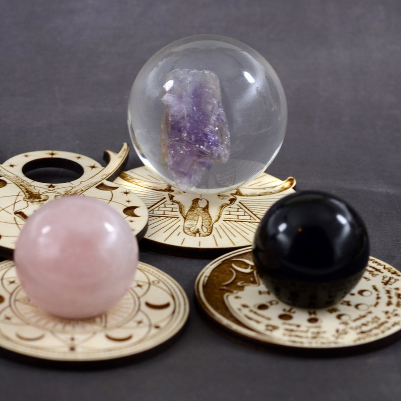 2D Sphere Stand Set of 5 Pcs SVG Crystal Ball Stand Svg - Etsy