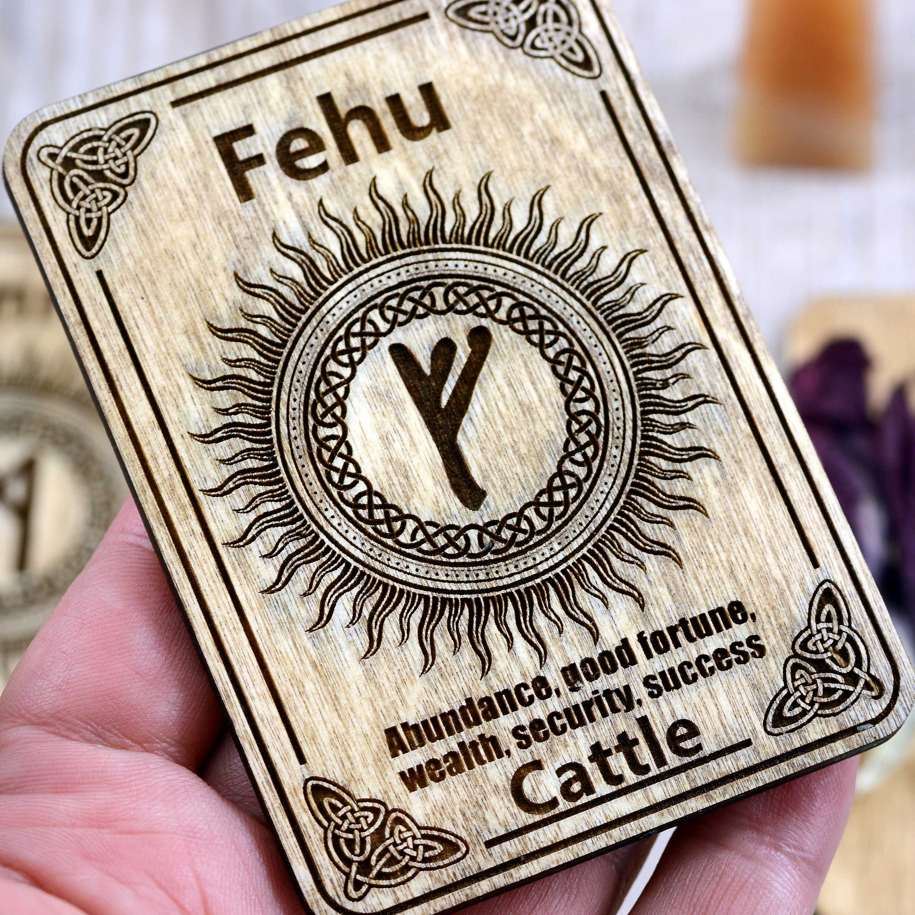 Elder Futhark Runes Oracle Cards SVG Set of 24 Pcs With Box - Etsy