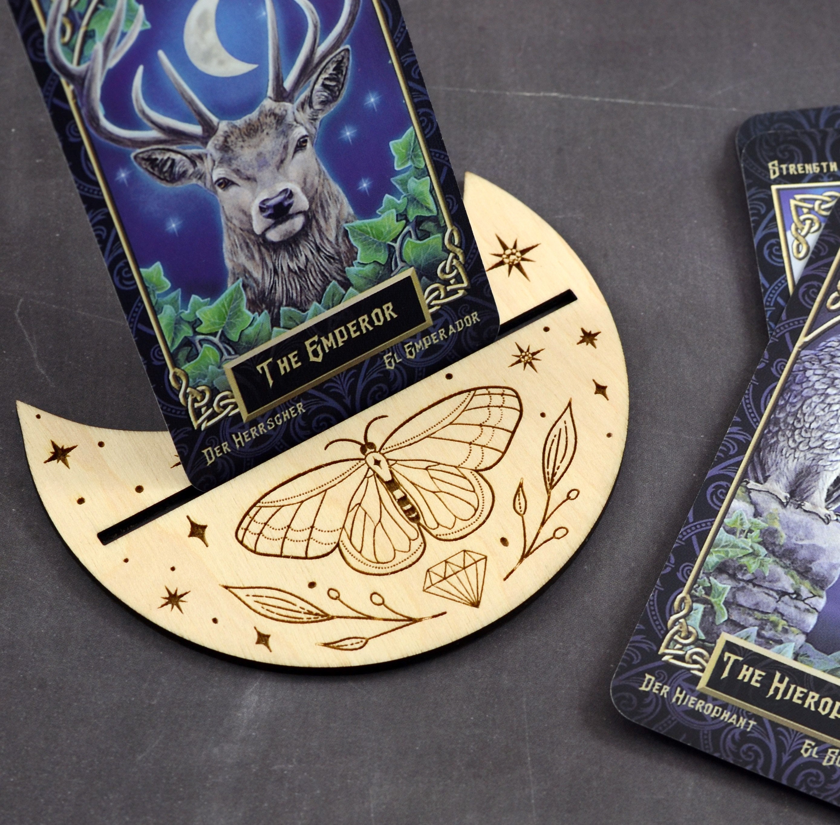 Moth Tarot Card Stand SVG Tarot Display Card Svg Card of the - Etsy