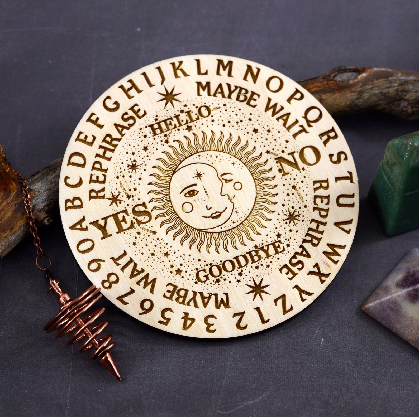 Sun Moon Pendulum Board Svg Yes No Board Svg Digital Laser Cut - Etsy