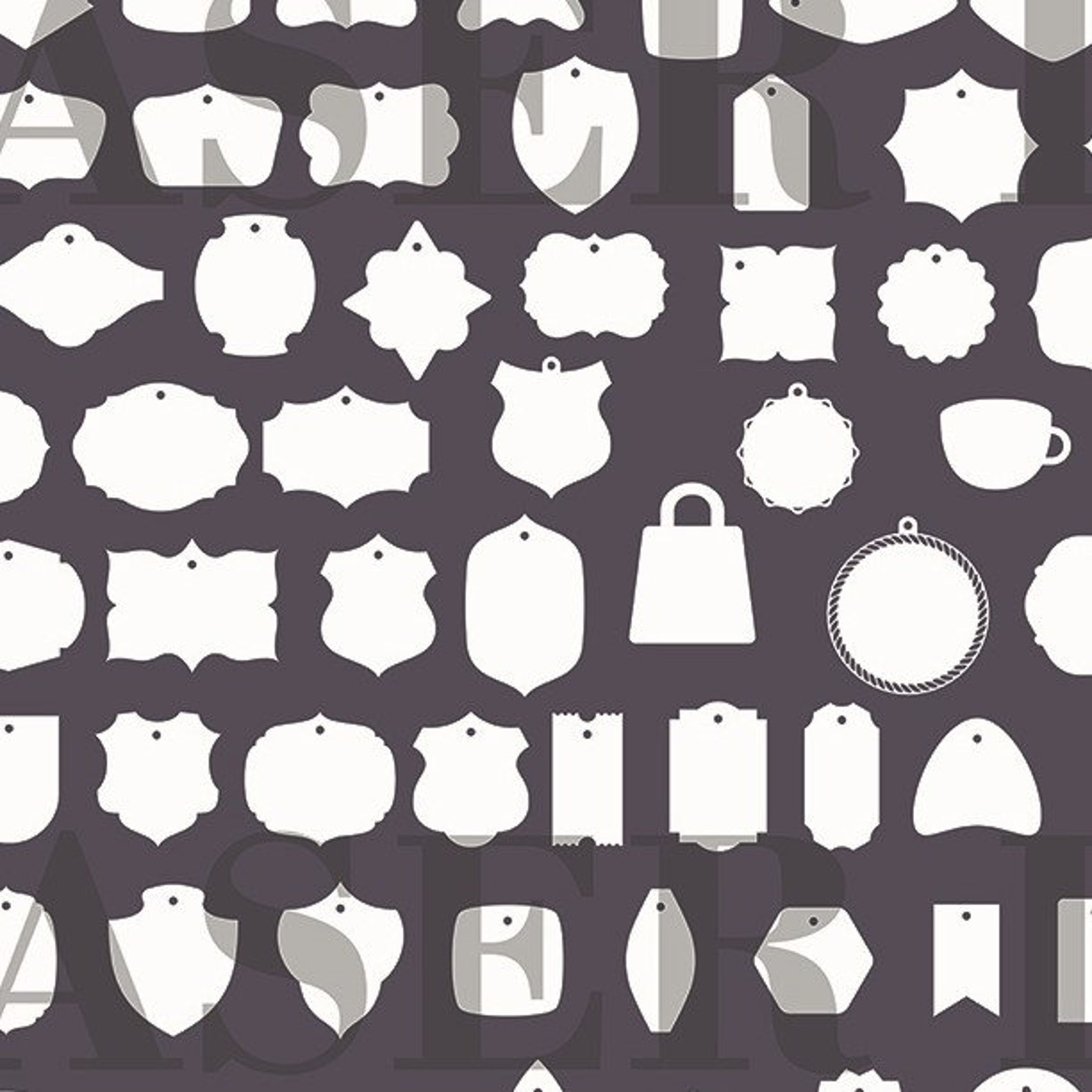 100 Tags and Labels SVG Gift Tags Template Svg Blanks Tag - Etsy