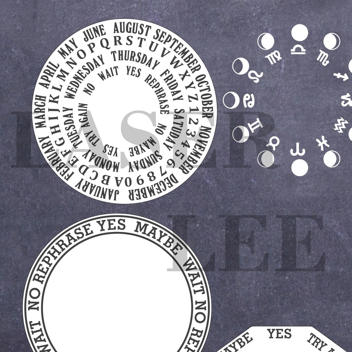 Blank Pendulum Board Svg Pendulum Mat Svg Talking Board Svg | Etsy UK