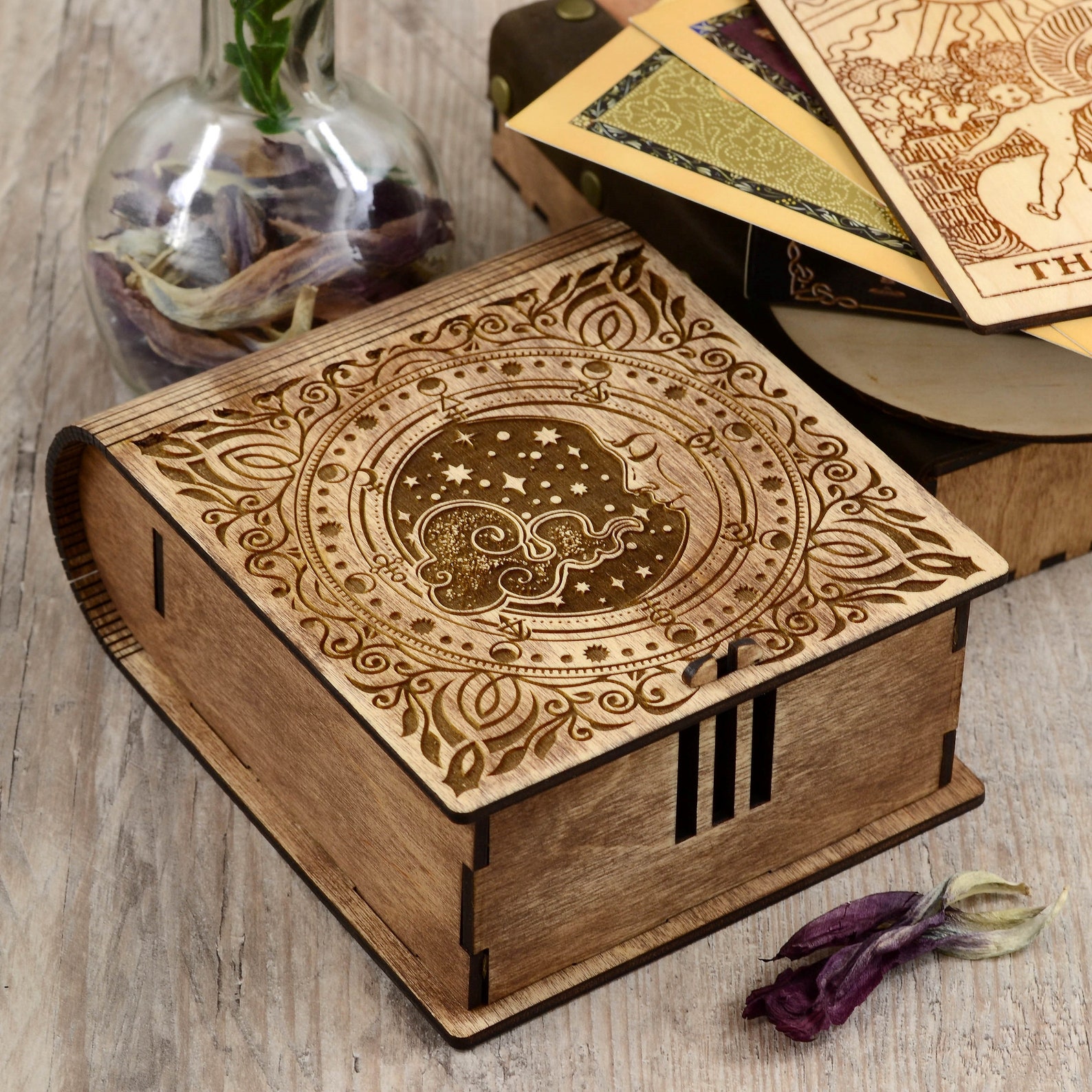 Witch Trinket Box Svg Moon Wiccan Box Svg Pagan Box Svg - Etsy