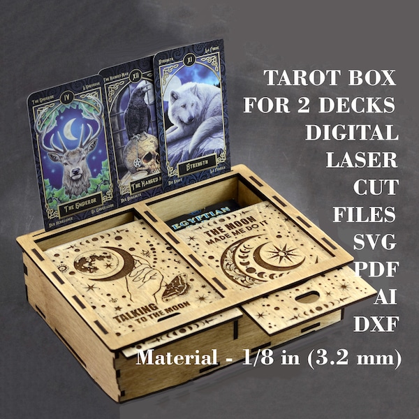Tarot Deck Box - Etsy