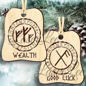 Protection Runes Ornaments SVG Set of 9 Pcs Celtic Christmas Ornaments ...