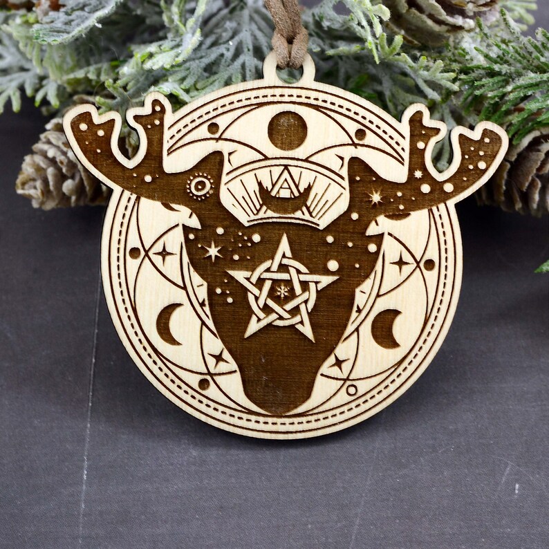 Wooden Yule Tree Ornament SVG Set of 7 Pcs With Box Svg Winter - Etsy