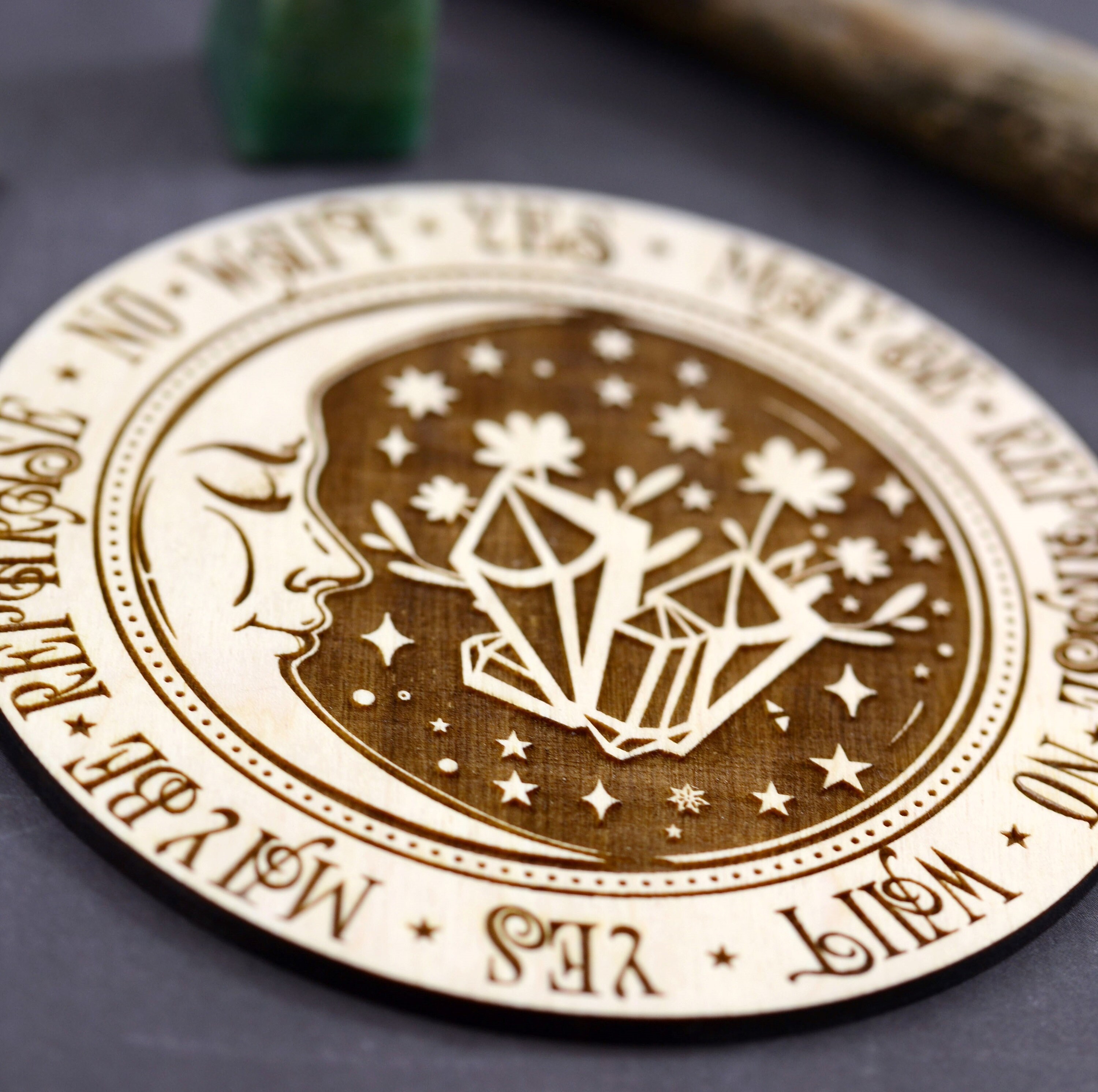 Crystal Moon Pendulum Board Svg Divination Tool Svg Pagan - Etsy UK