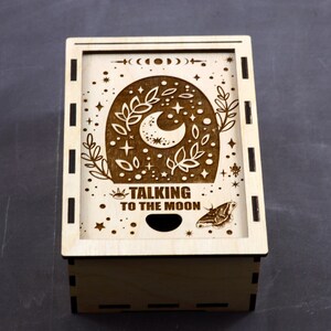 Moon Tarot Card Box With Card Display SVG Witch Trinket Box Svg ...
