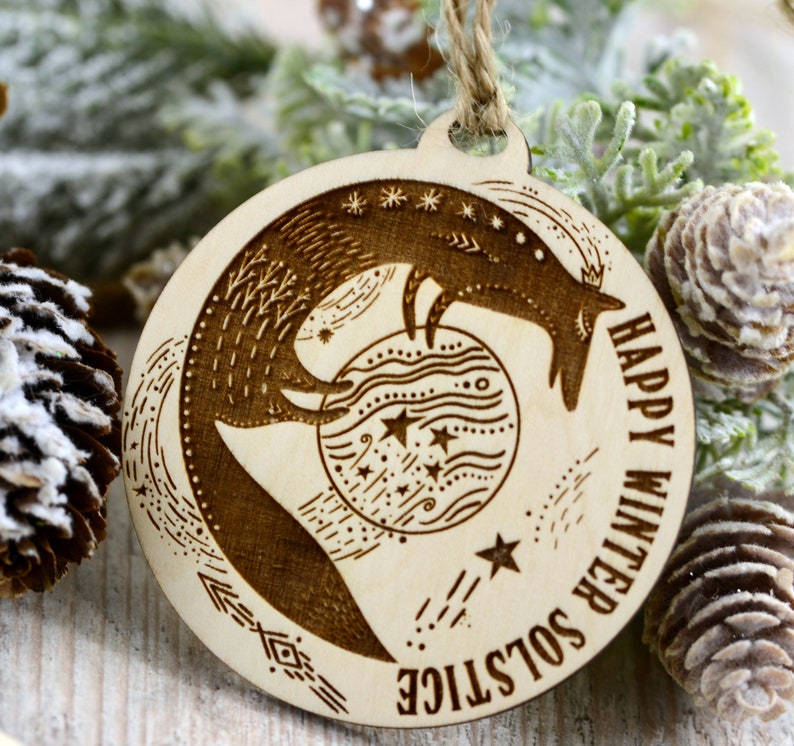 Yule Ornament SVG Winter Solstice Svg Pagan Ornaments Set of 3 - Etsy