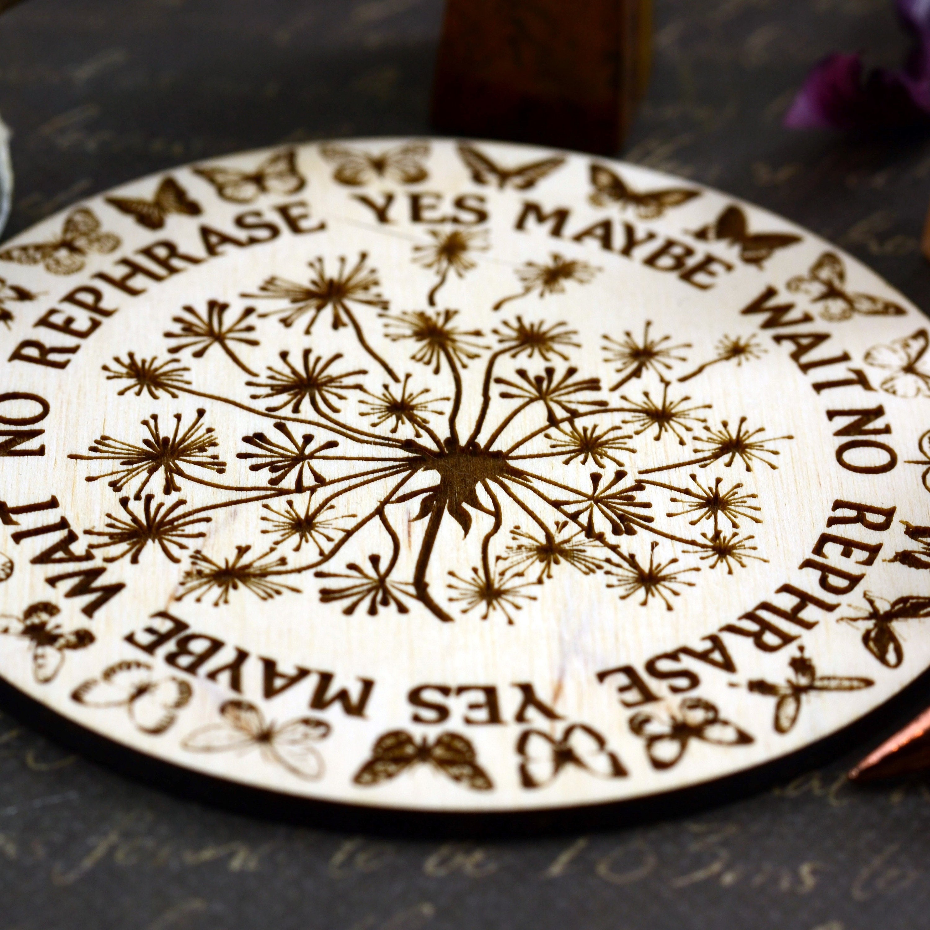 Dandelion Pendulum Board Svg Divination Tool Svg Pagan Decor - Etsy